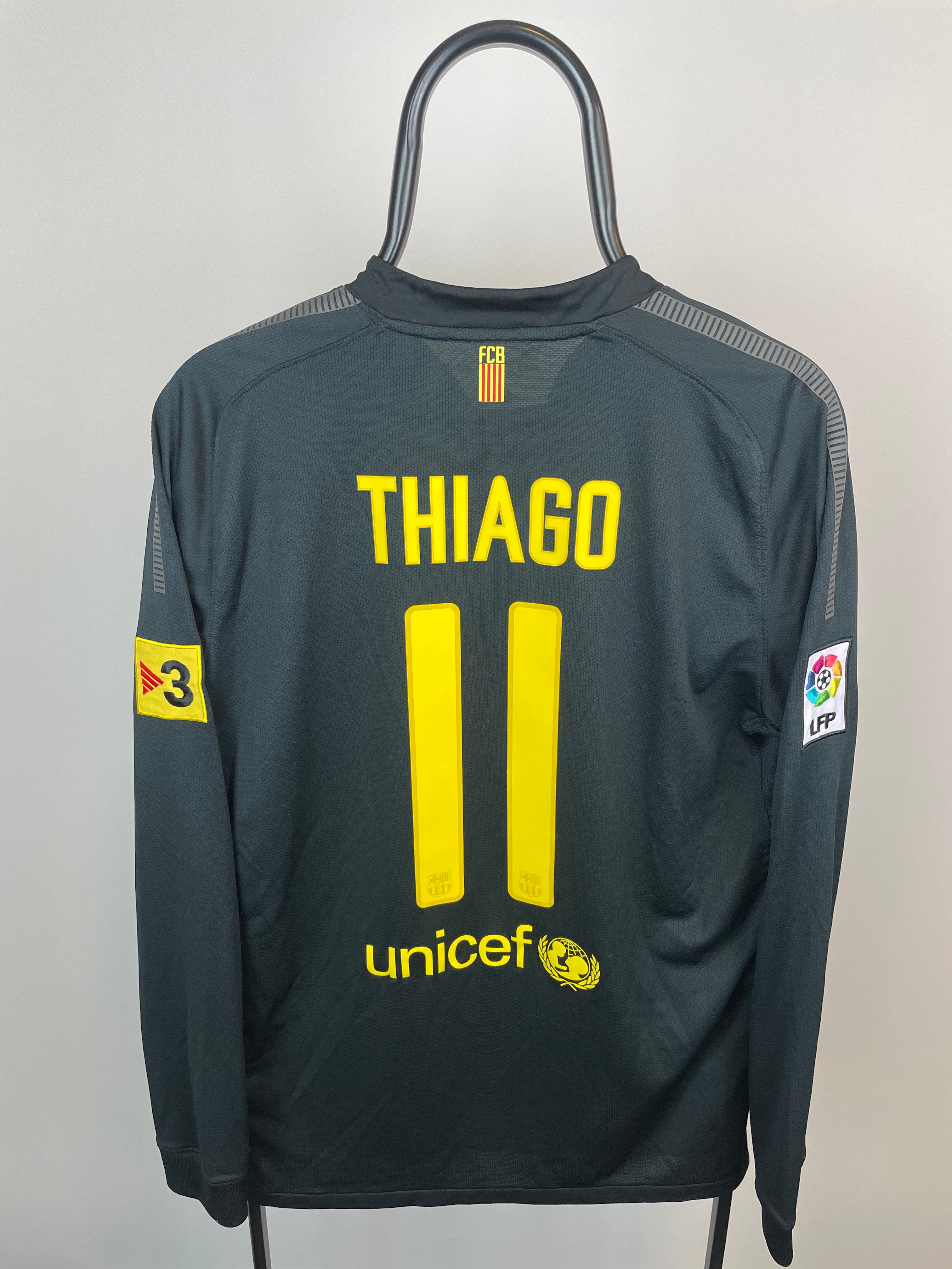 Thiago Barcelona 11/12 langærmet - L – Secondfootballshirts ApS